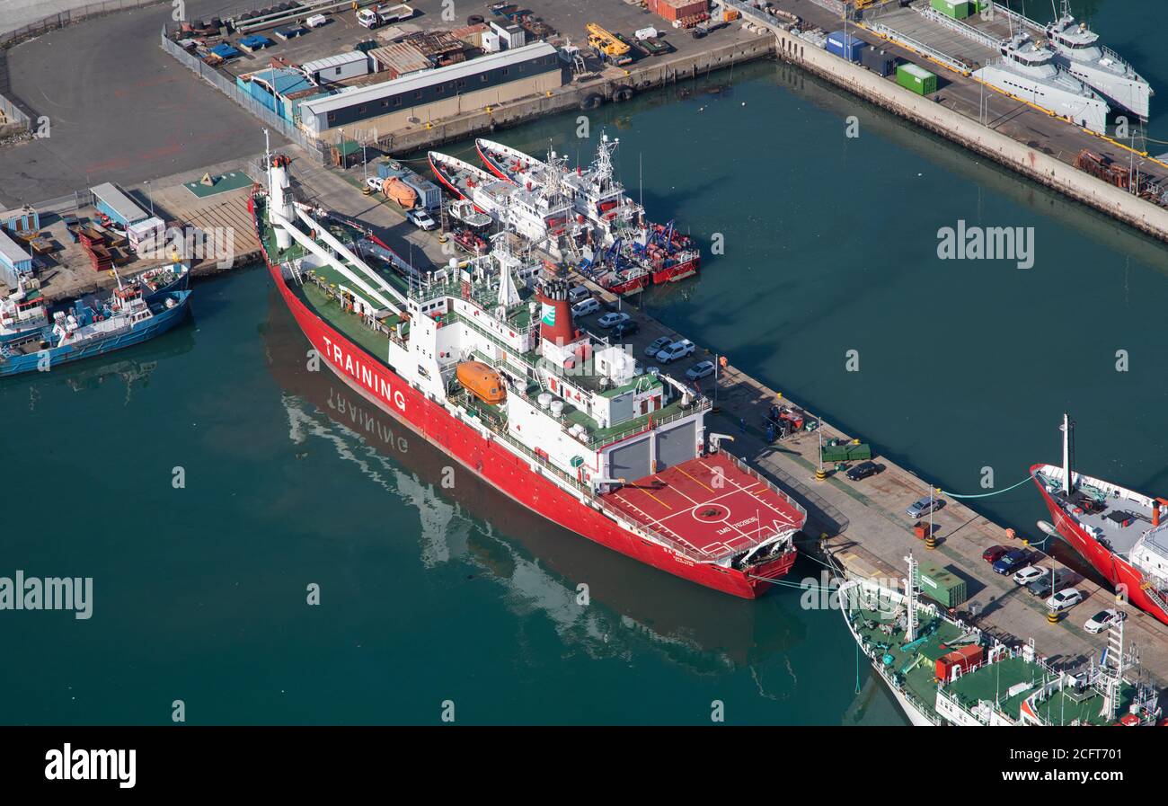Cape Town, Western Cape / South Africa - 07/24/2020: Aerial photo of SA ...