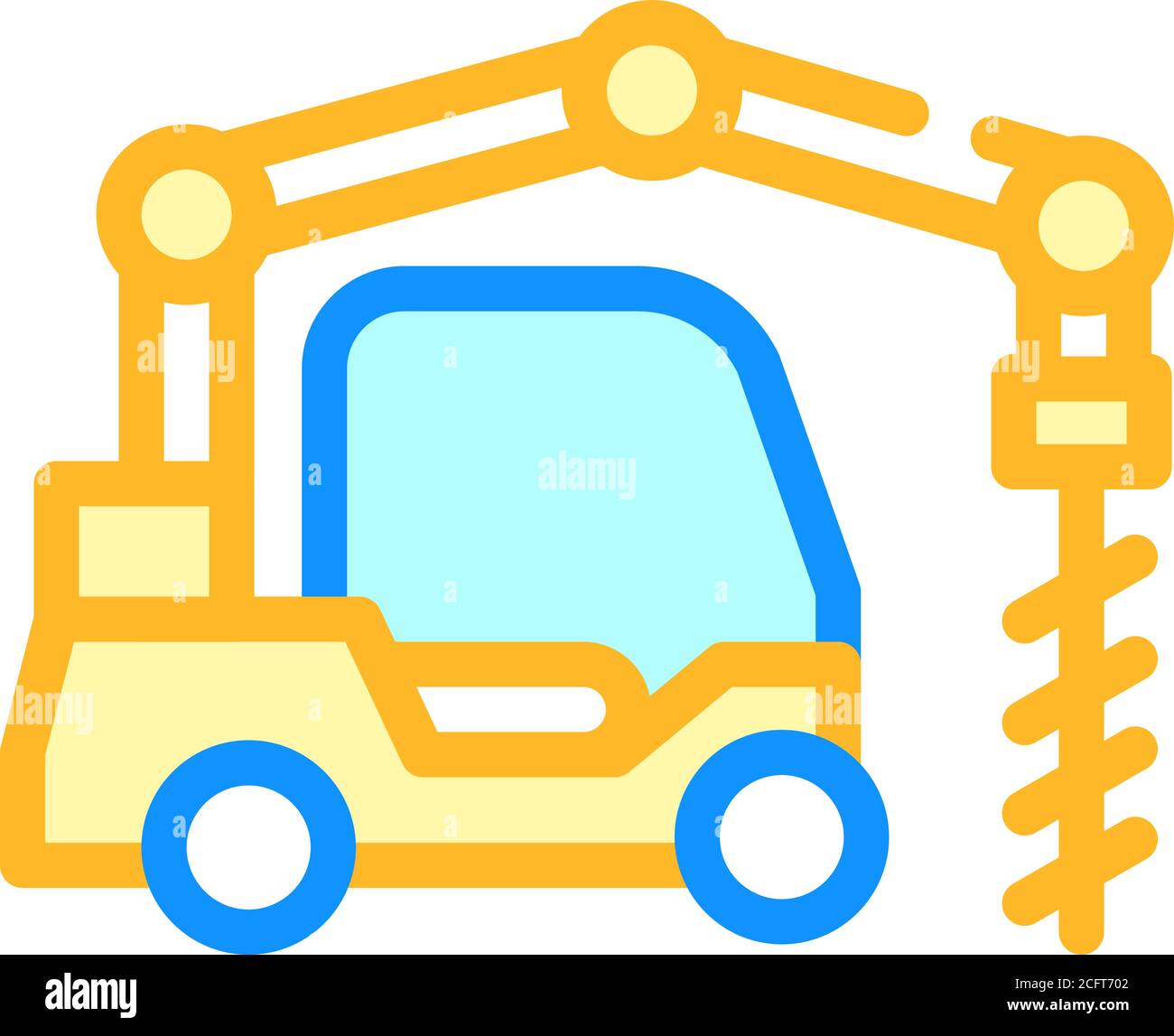 crane-boring machine color icon vector isolated illustration Stock ... crane-boring machine color icon vector isolated illustration Stock ...