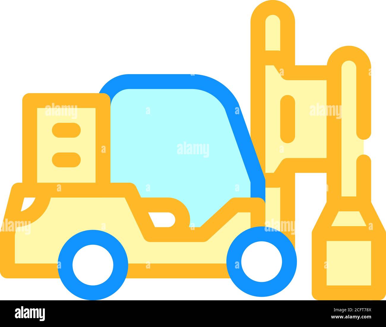pile driver color icon vector isolated illustration Stock Vector Image ...