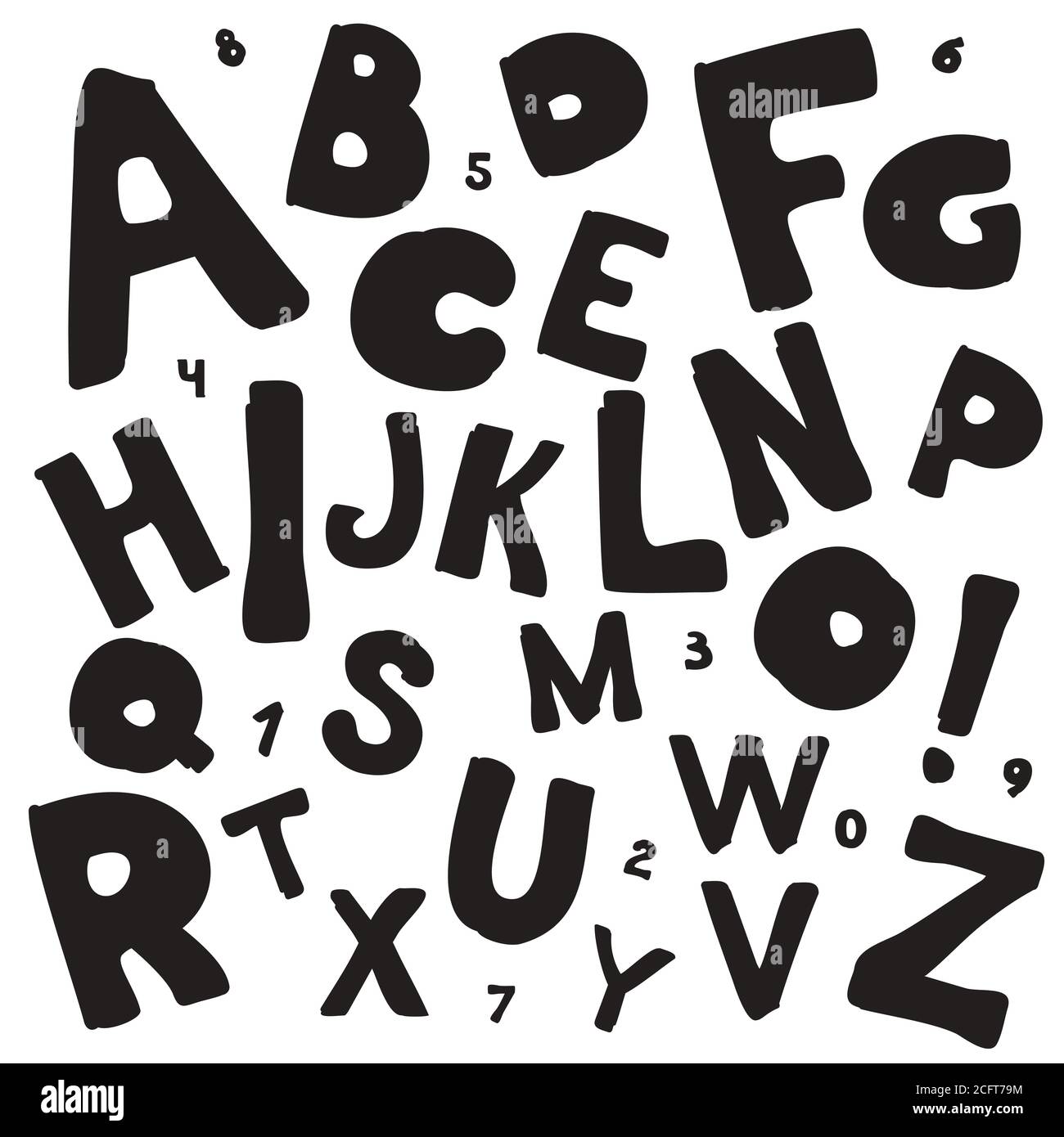 Alphabet isolated pattern. Letters vector illustration. Illustration ...