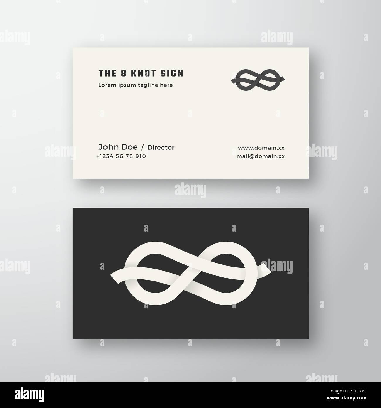 The Eight Knot Infinity Sign Abstract Vector Logo and Business Card ...