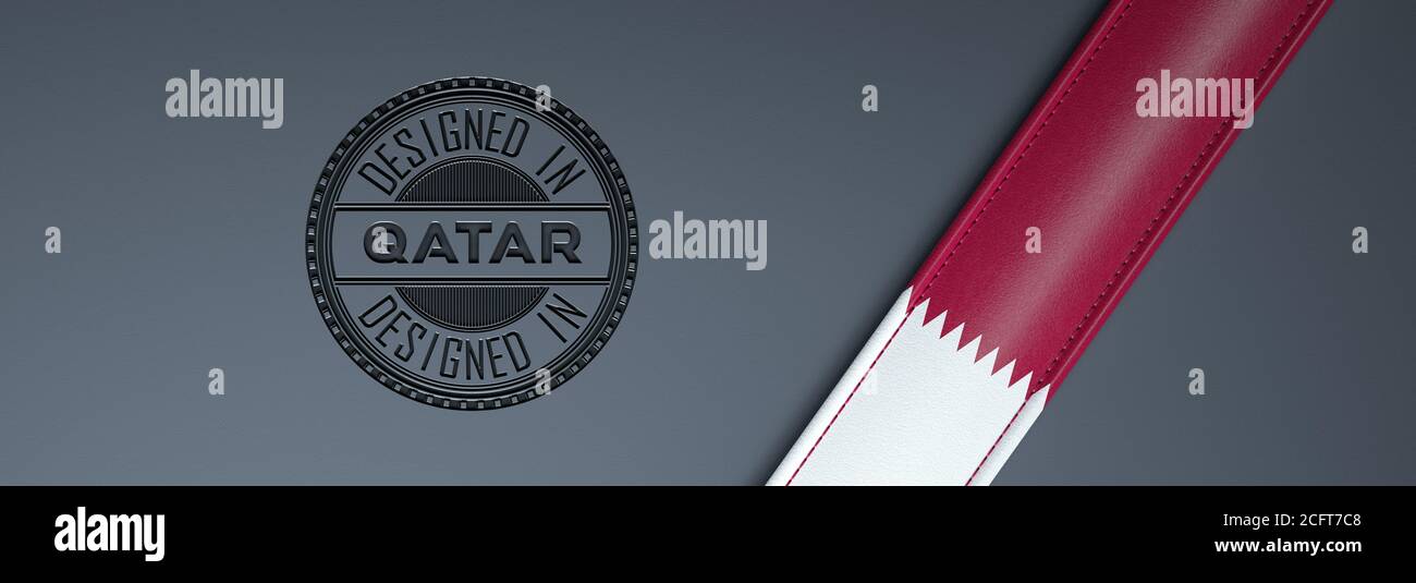 Qatari flag hi-res stock photography and images - Alamy