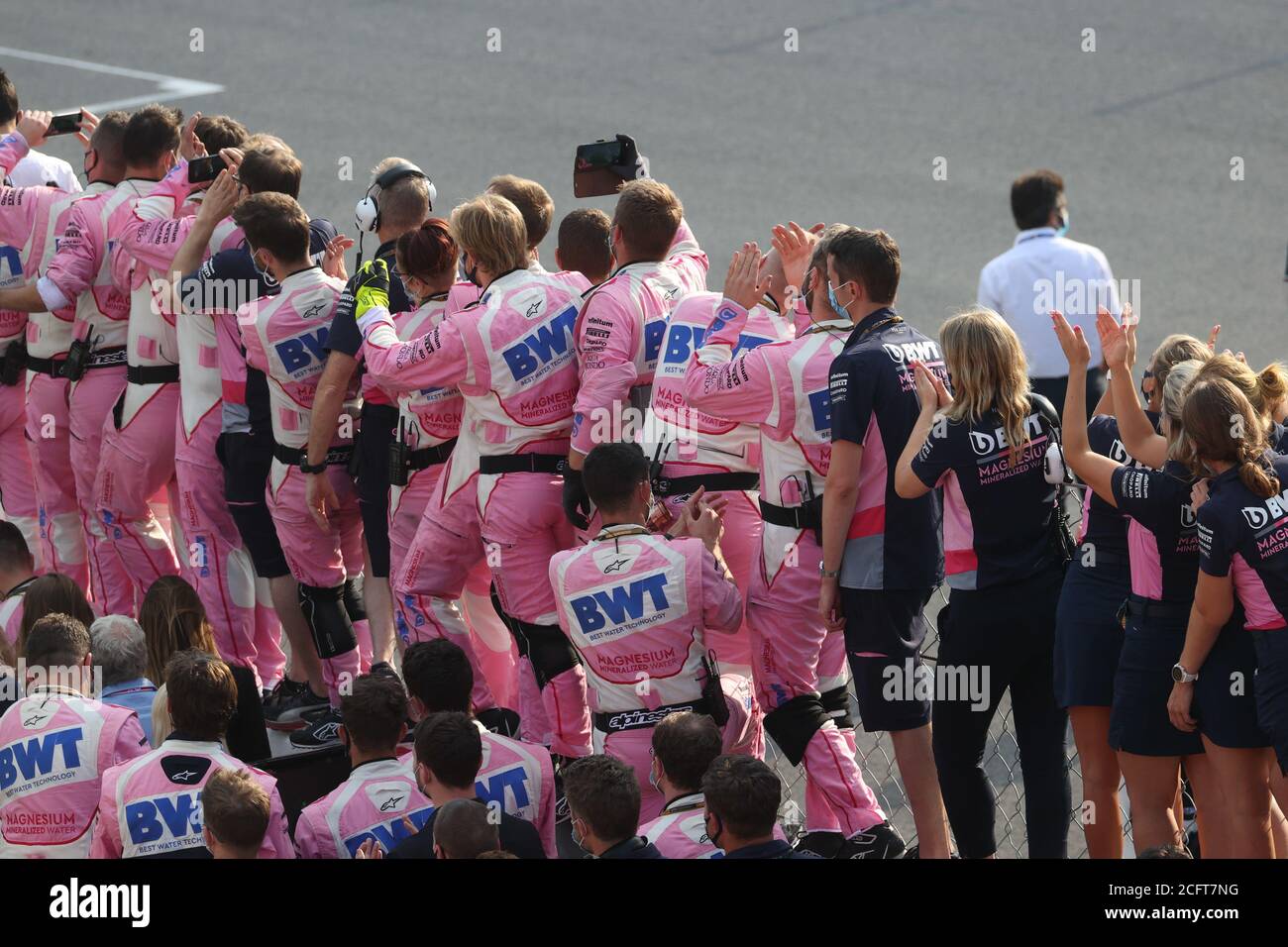 Racing Point F1, ambiance celebration of podium during the Formula 1 ...