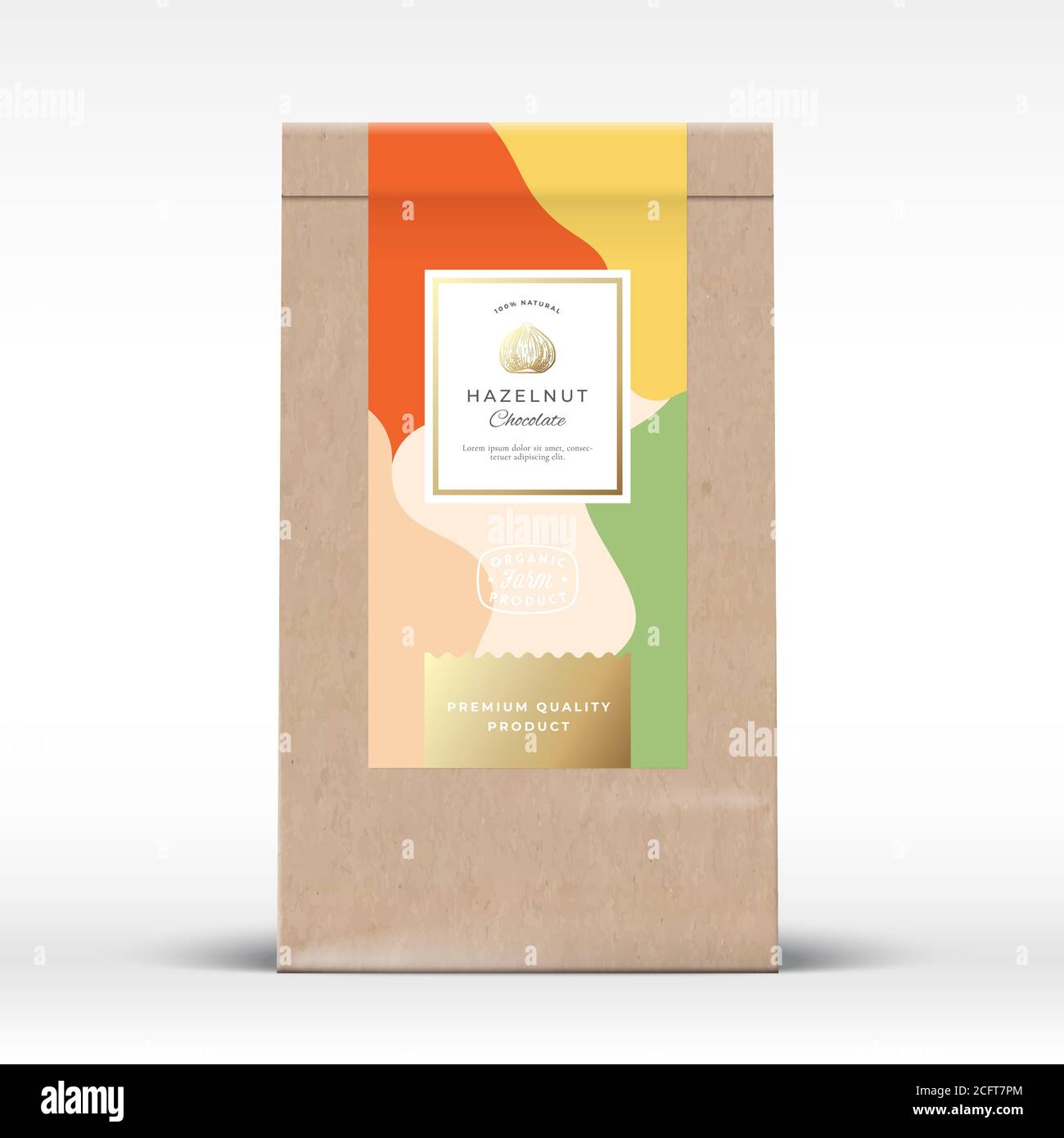 Craft paper bag chocolate Stock Vector Images - Alamy