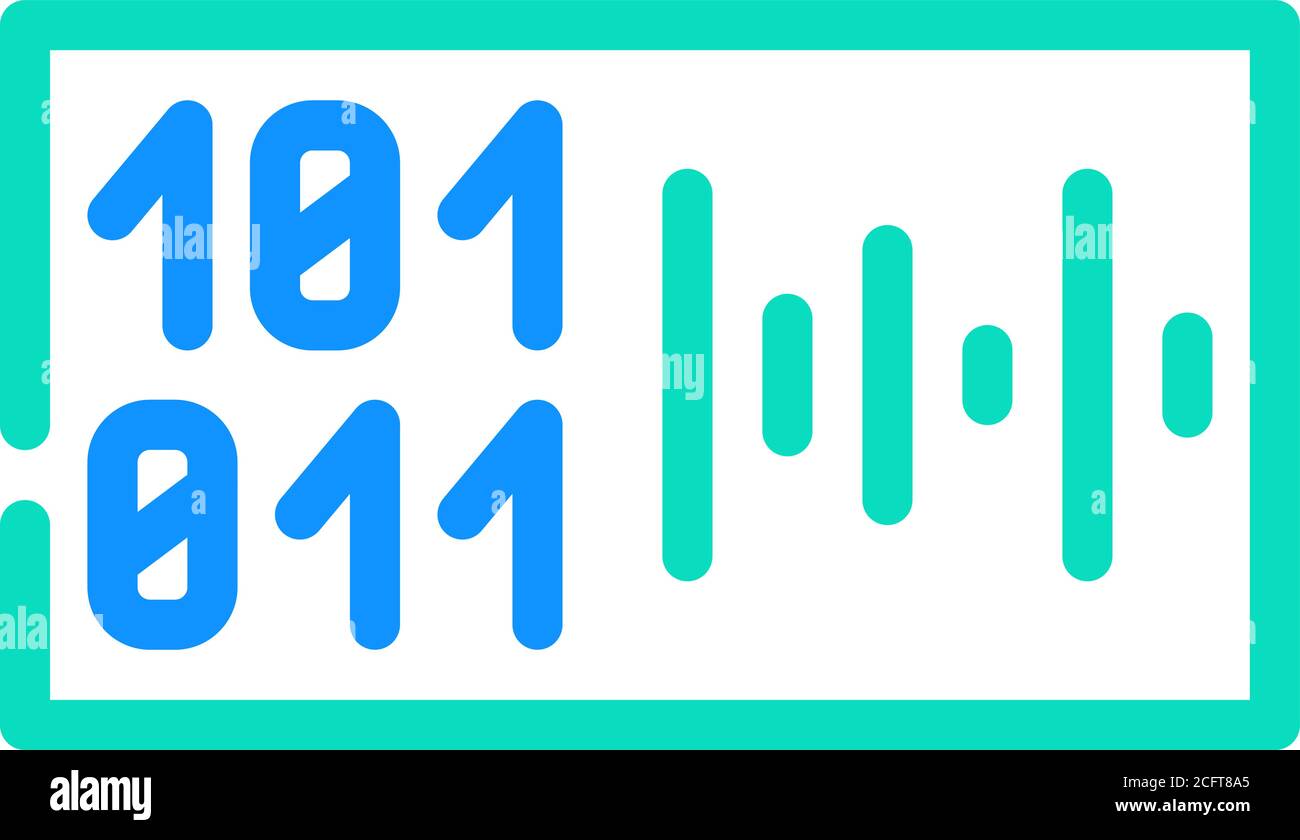 voice binary code color icon vector illustration Stock Vector Image ... voice binary code color icon vector illustration Stock Vector Image ...