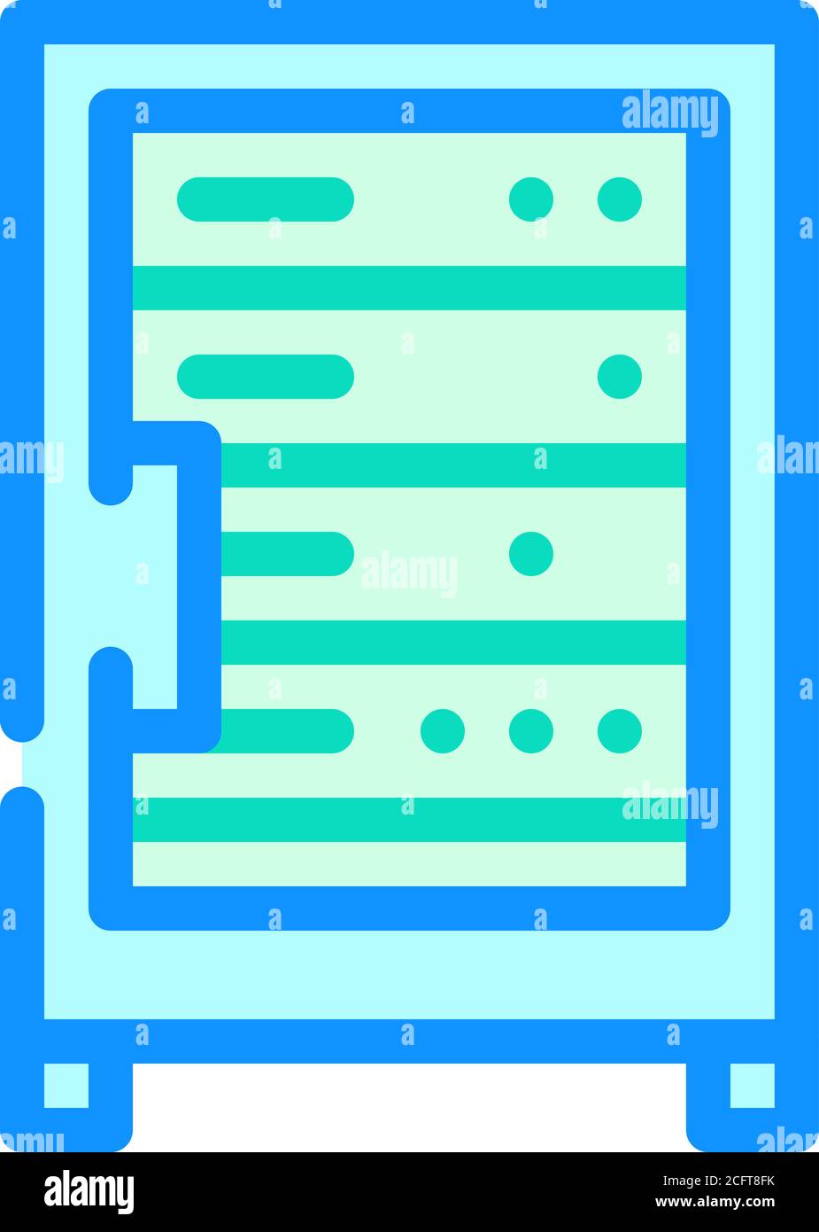 data server technology color icon vector illustration Stock Vector ...