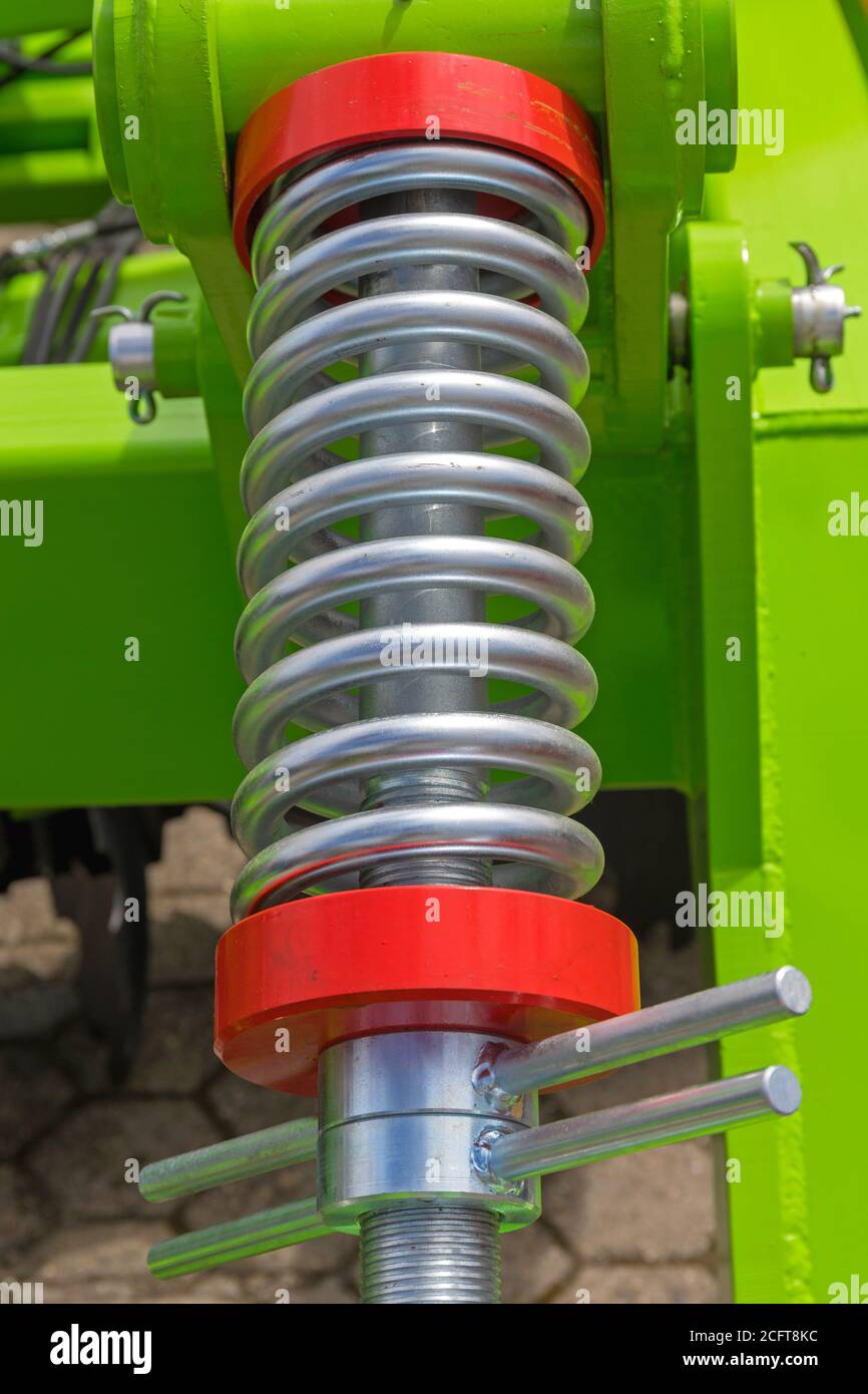 Adjustable Spring Height at Agriculture Machine Equipment Stock Photo ...