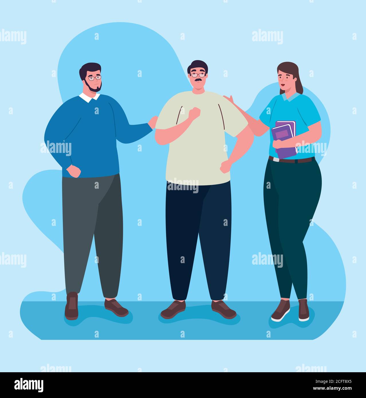 group of teachers avatar characters Stock Vector Image & Art - Alamy