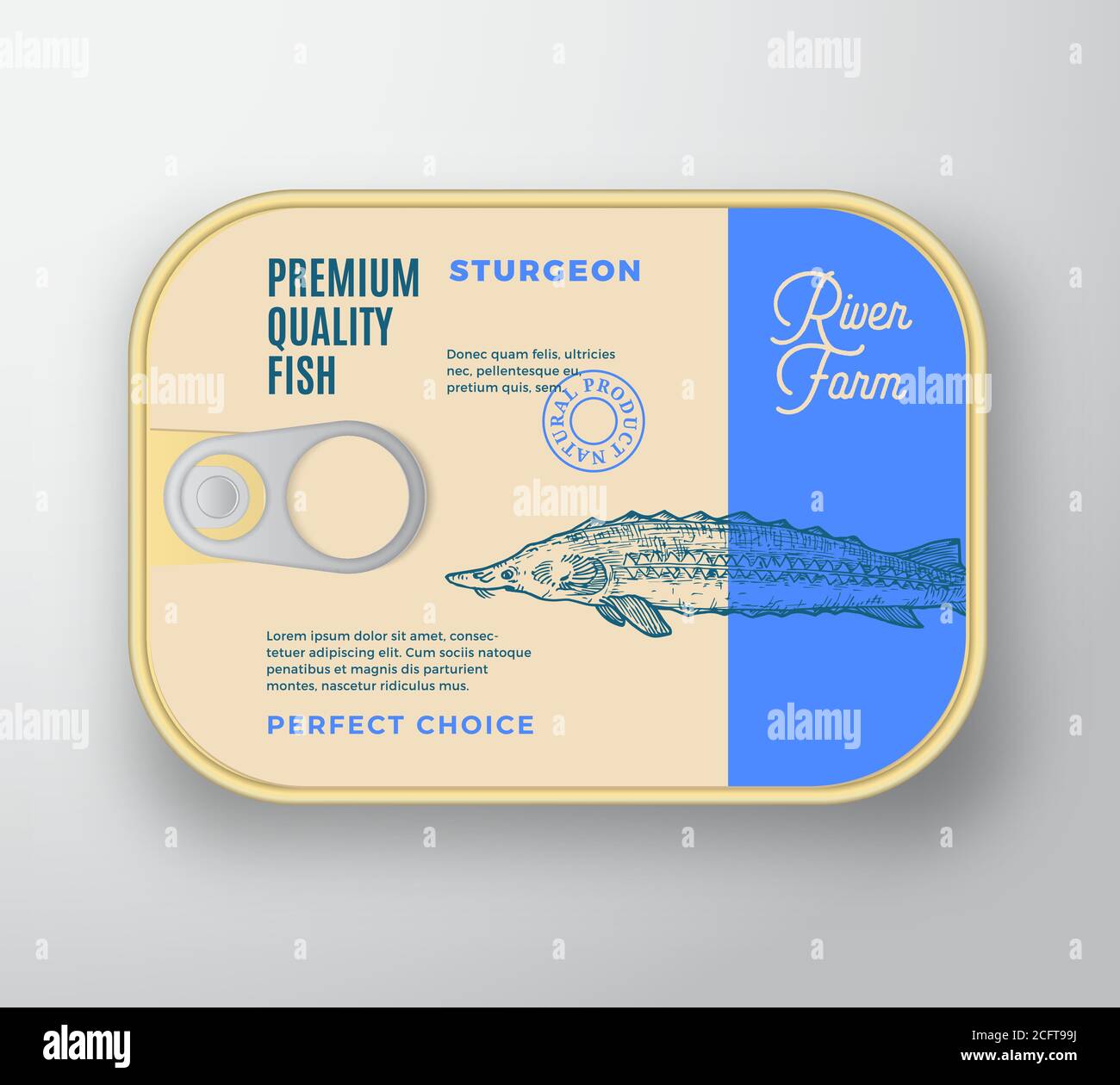 Premium tin can canned seafood fish Stock Vector Images - Alamy