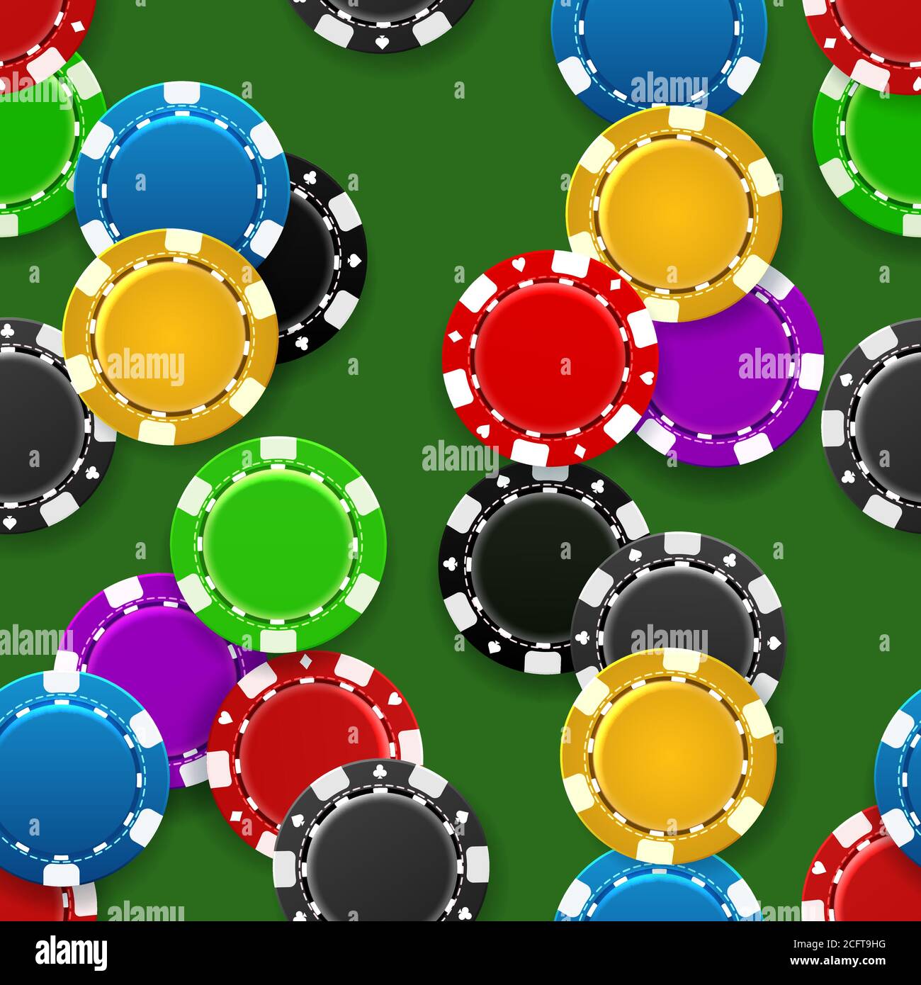 Casino chips seamless pattern Stock Vector Image & Art - Alamy