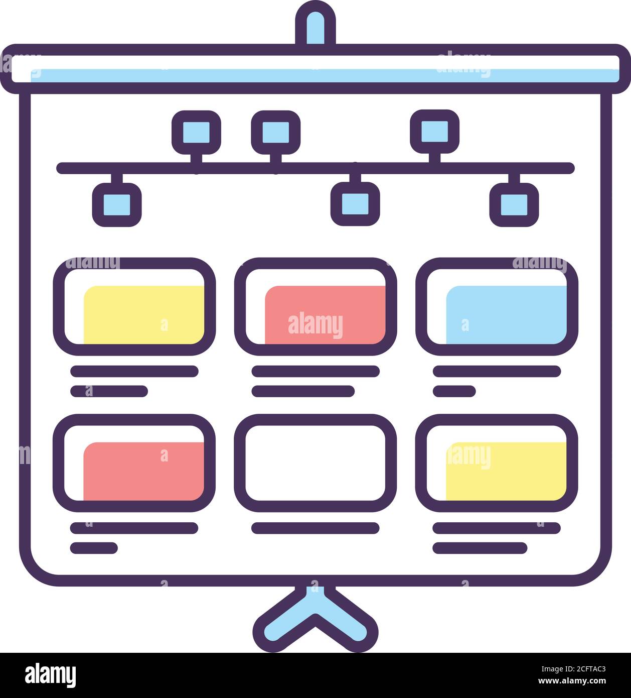 Storyboard RGB color icon Stock Vector Image & Art - Alamy