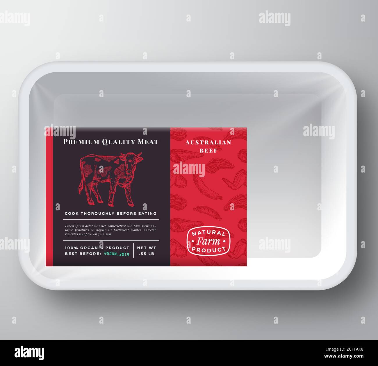 Cow sausage Stock Vector Images - Alamy