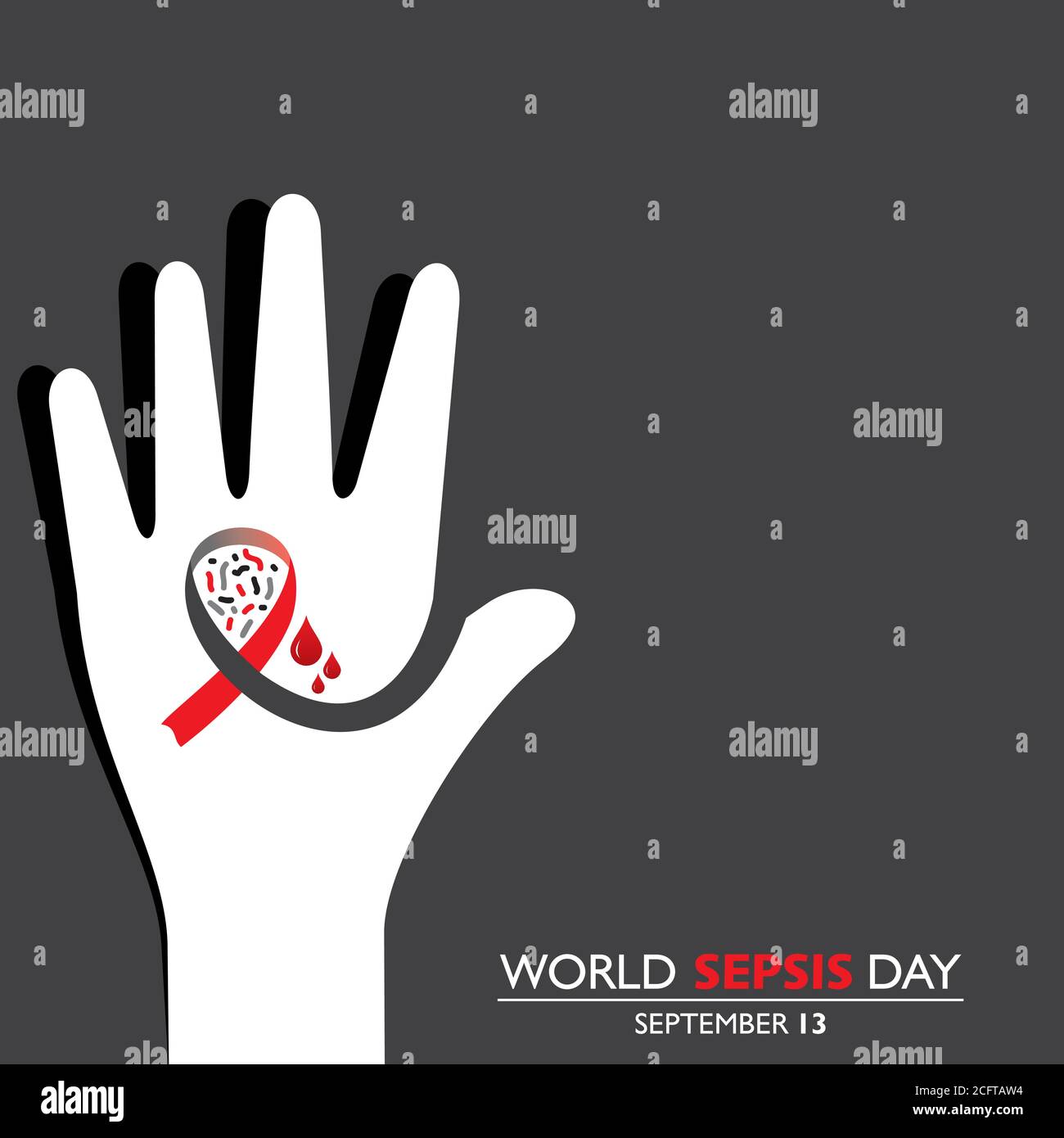 Vector illustration of World Sepsis Day observed on September 13th ...
