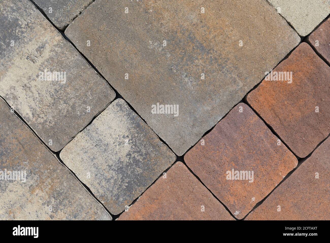 Stone Tiles For Garden Pavement Surface Stock Photo - Alamy