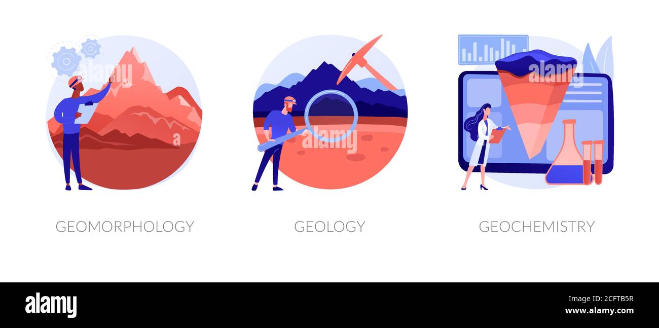 Earth science abstract concept vector illustrations Stock Vector Image ...