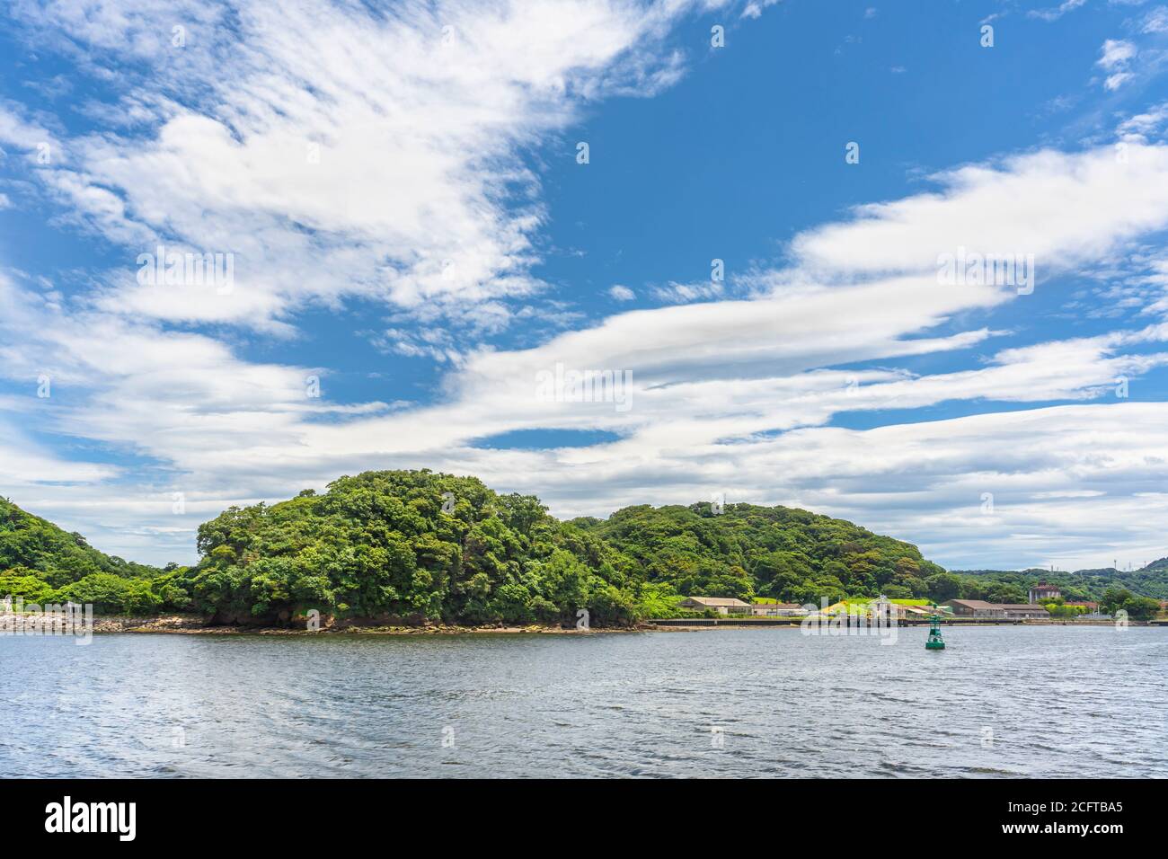 yokosuka, japan - july 19 2020: Azuma Island in the Yokosuka Naval Port ...