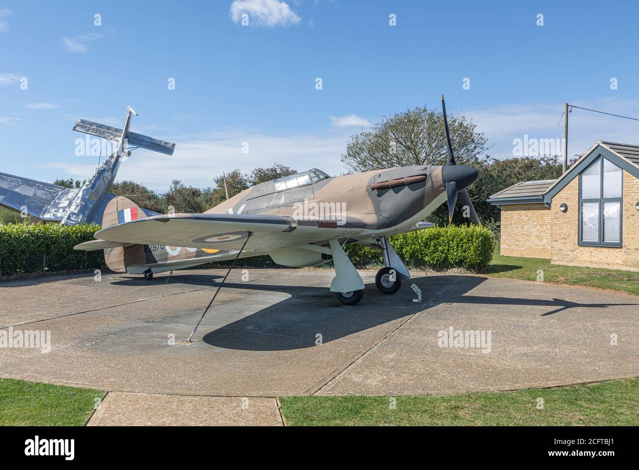 A Spitfire at the Battle of Britain Memorial, Capel-le Ferne, Kent ...
