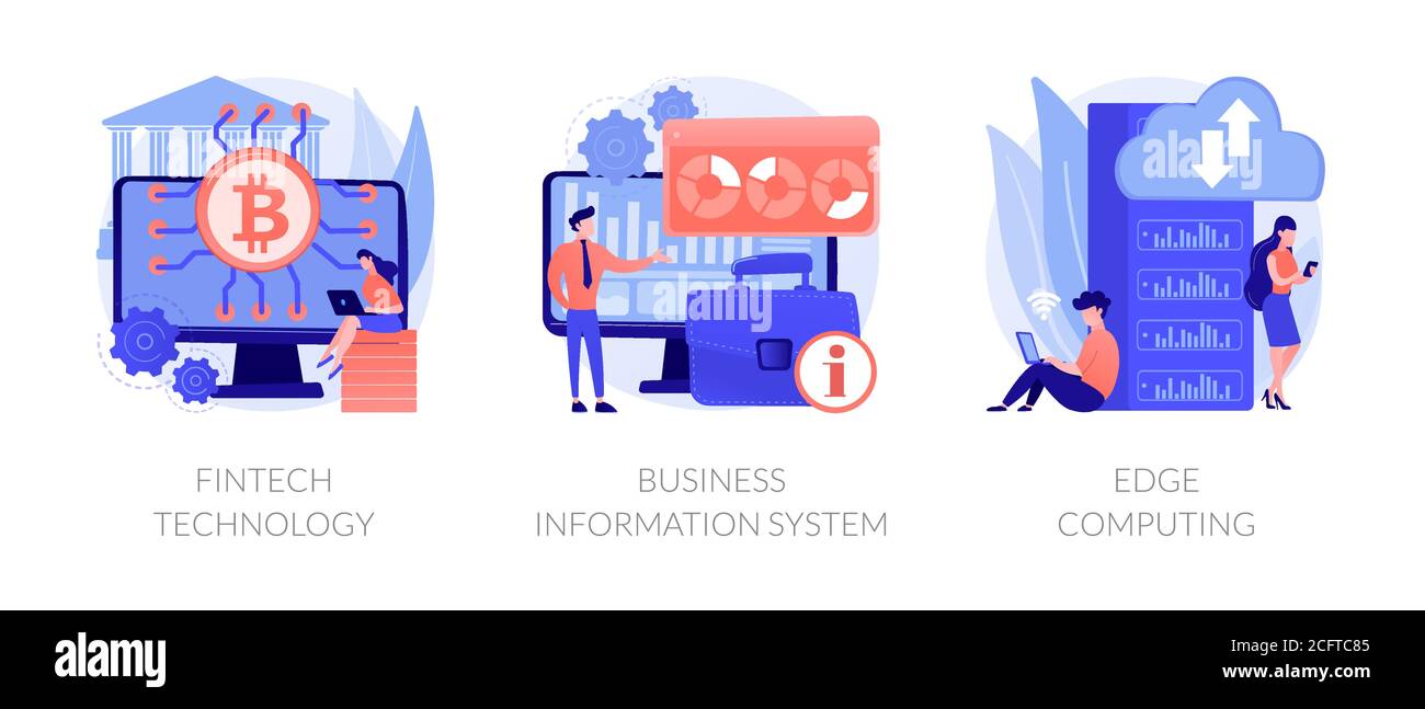 IT infrastructure and technology integration abstract concept vector ...
