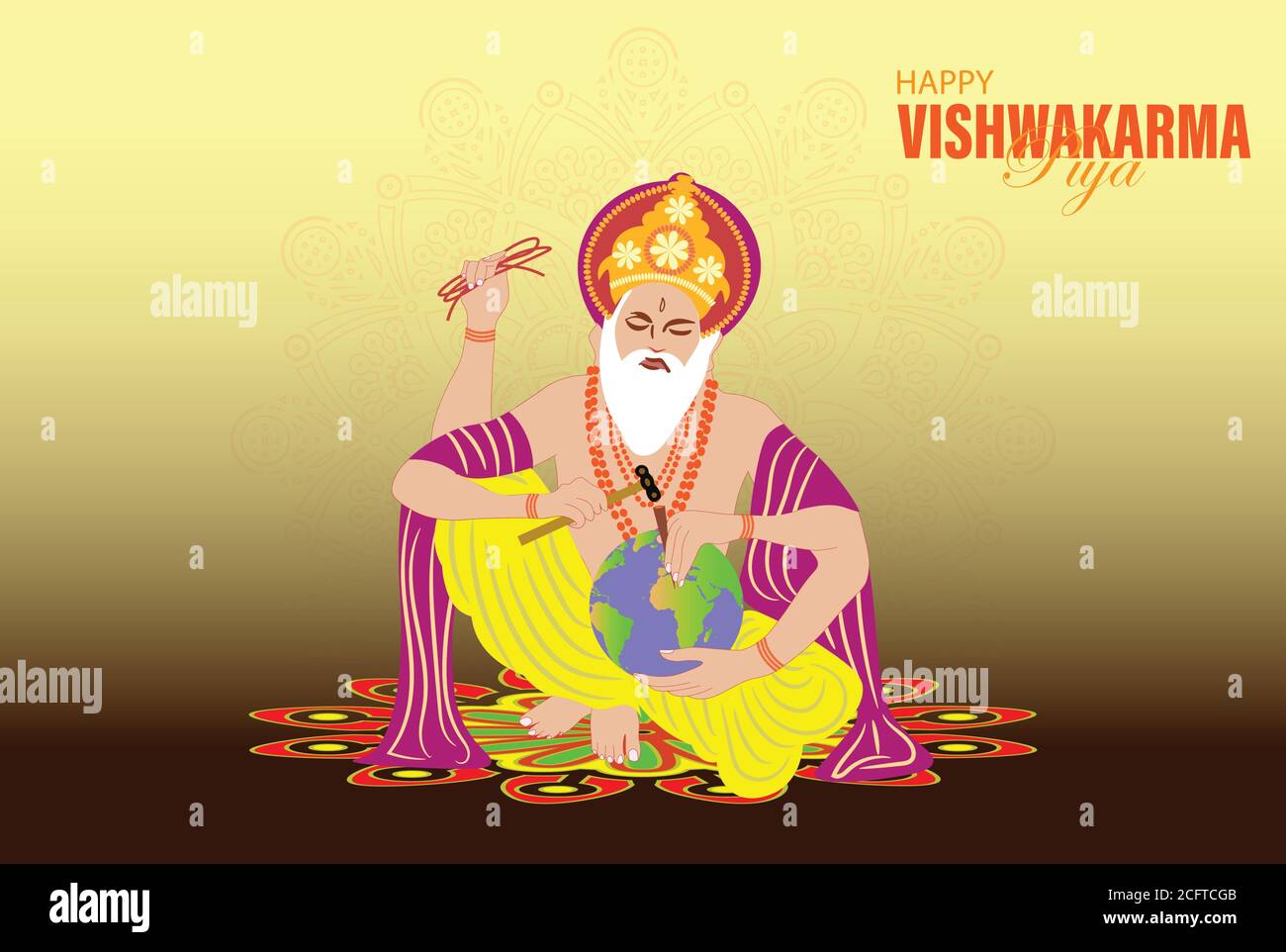Vishwakarma God of Hindus, who is believed to be the architect of the ...