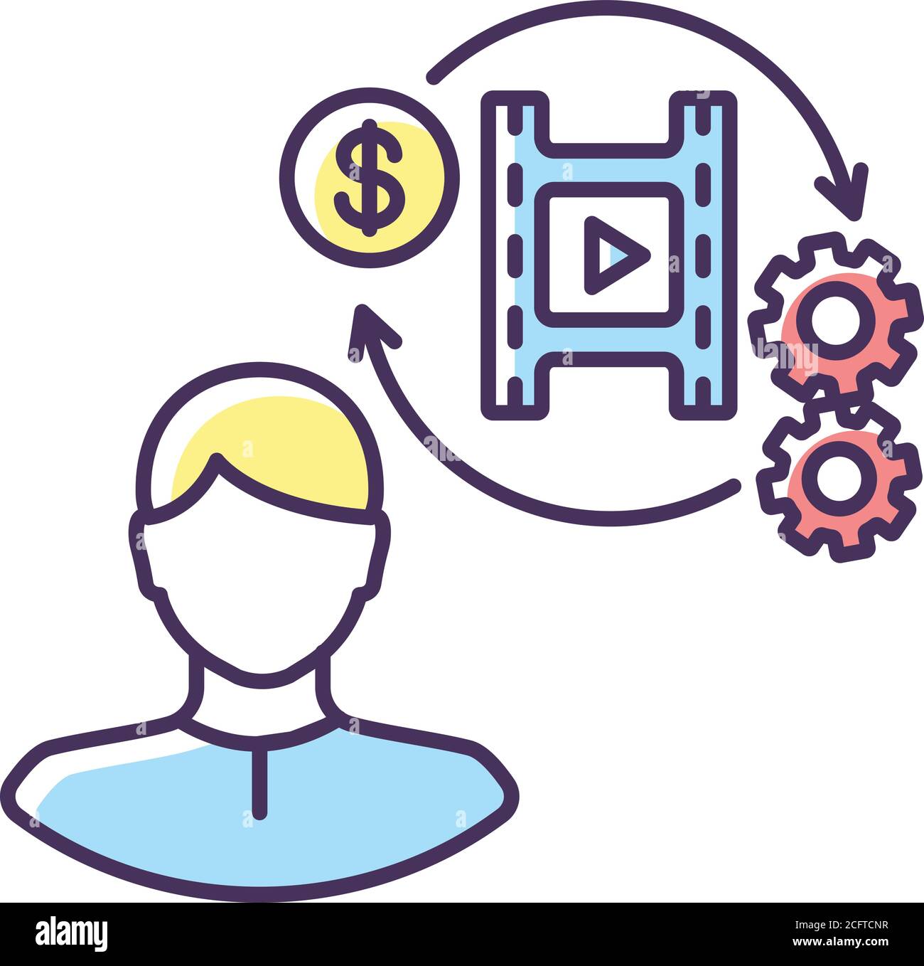 Producer RGB color icon Stock Vector Image & Art - Alamy