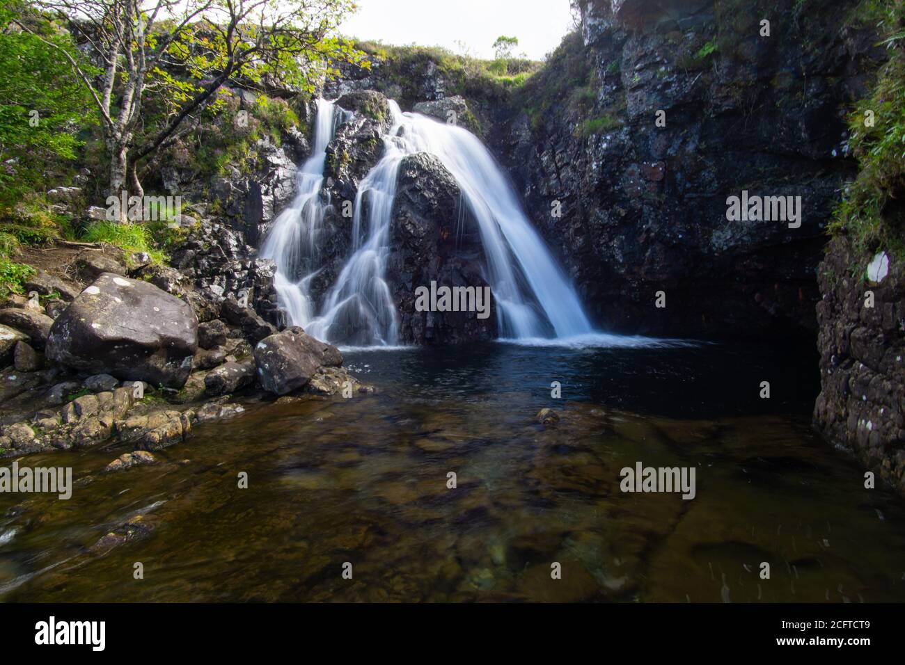 Waterfalls at the Fairy Pools in the Isle of Skye in Scotland using ...