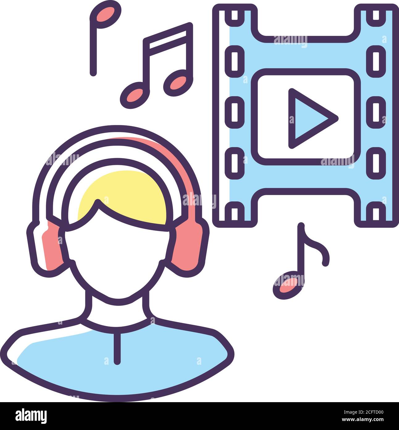 Musical filmmaking Stock Vector Images - Alamy