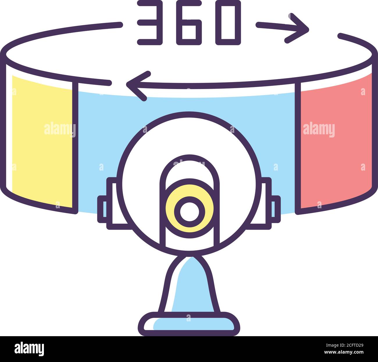 VR camera RGB color icon Stock Vector Image & Art - Alamy