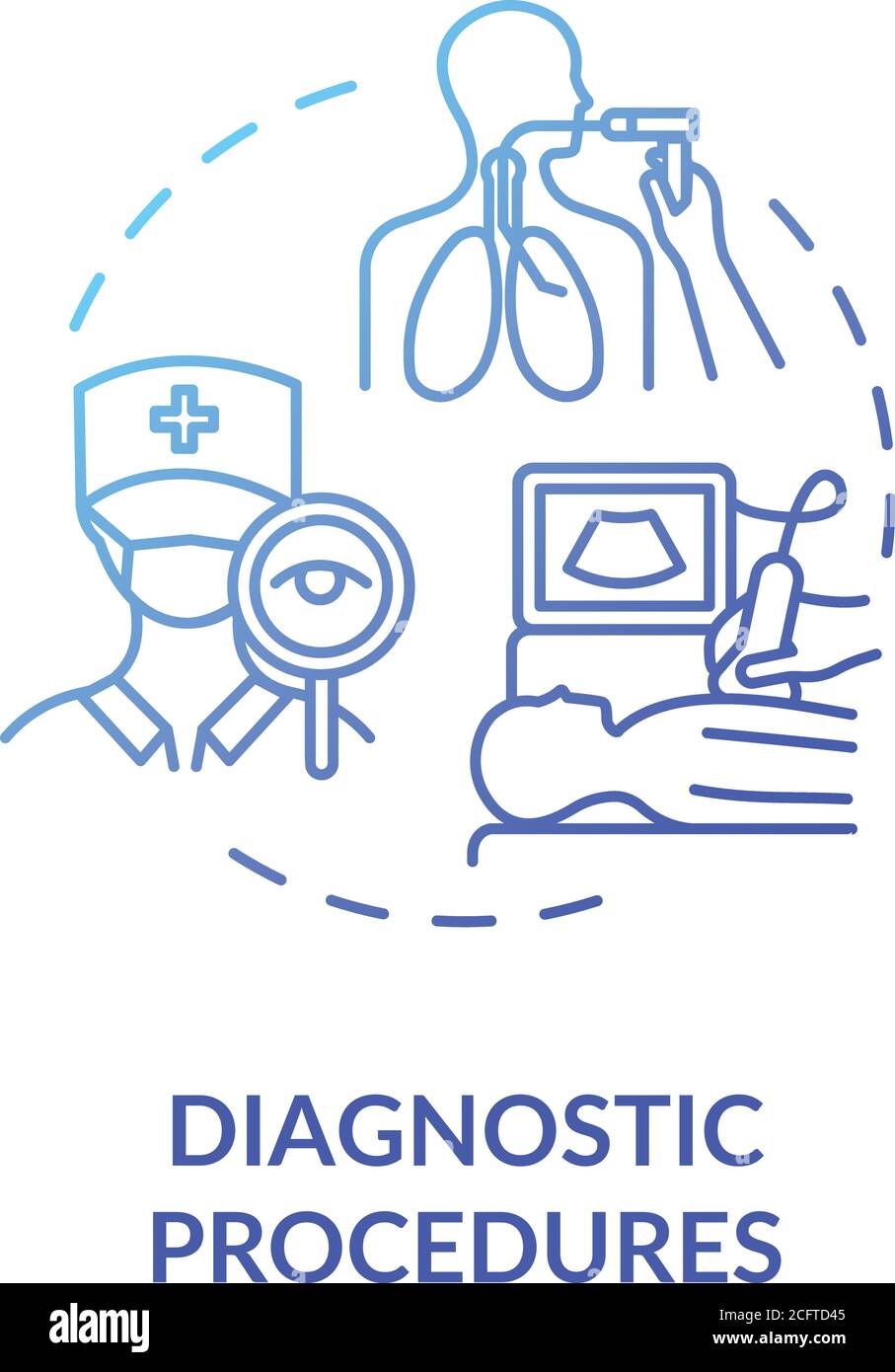 Diagnostic procedures concept icon Stock Vector Image & Art - Alamy