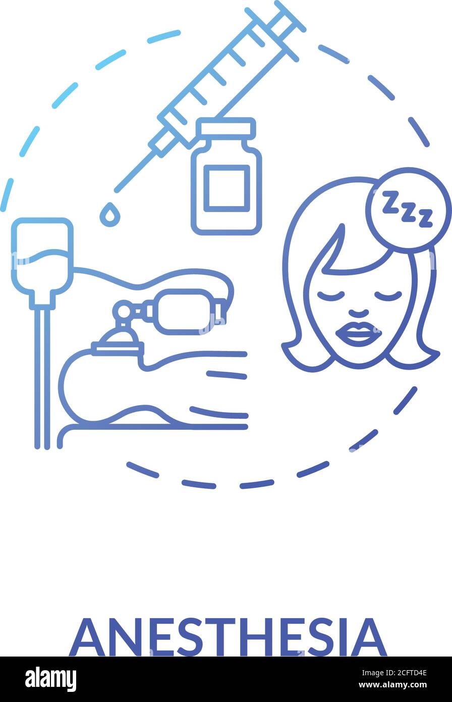 Anesthesia concept icon Stock Vector Image & Art - Alamy