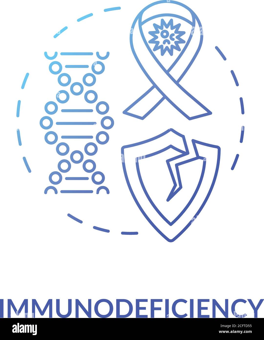 Immunodeficiency concept icon Stock Vector Image & Art - Alamy