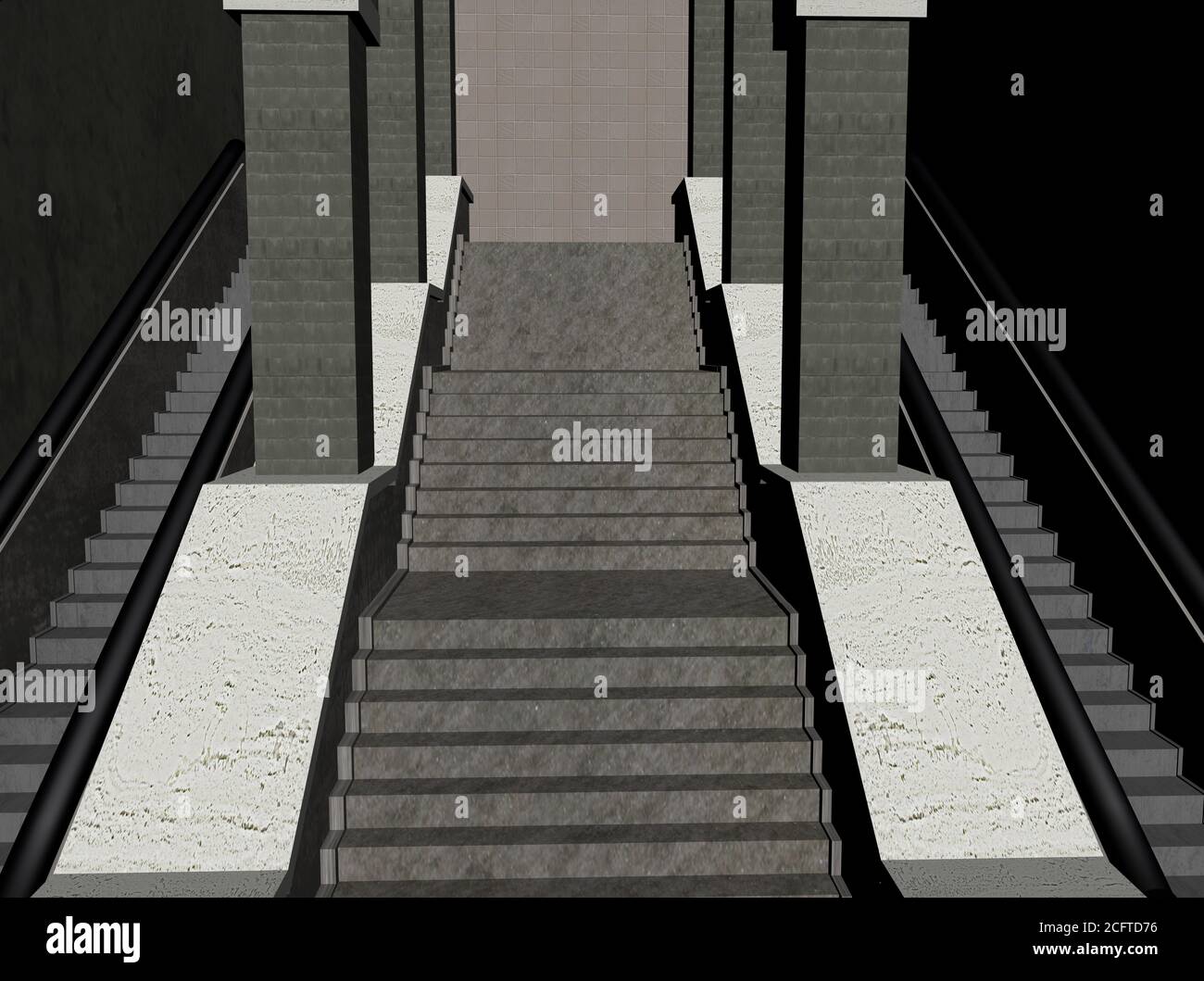 Stone Stairs in Subway Stock Photo - Alamy