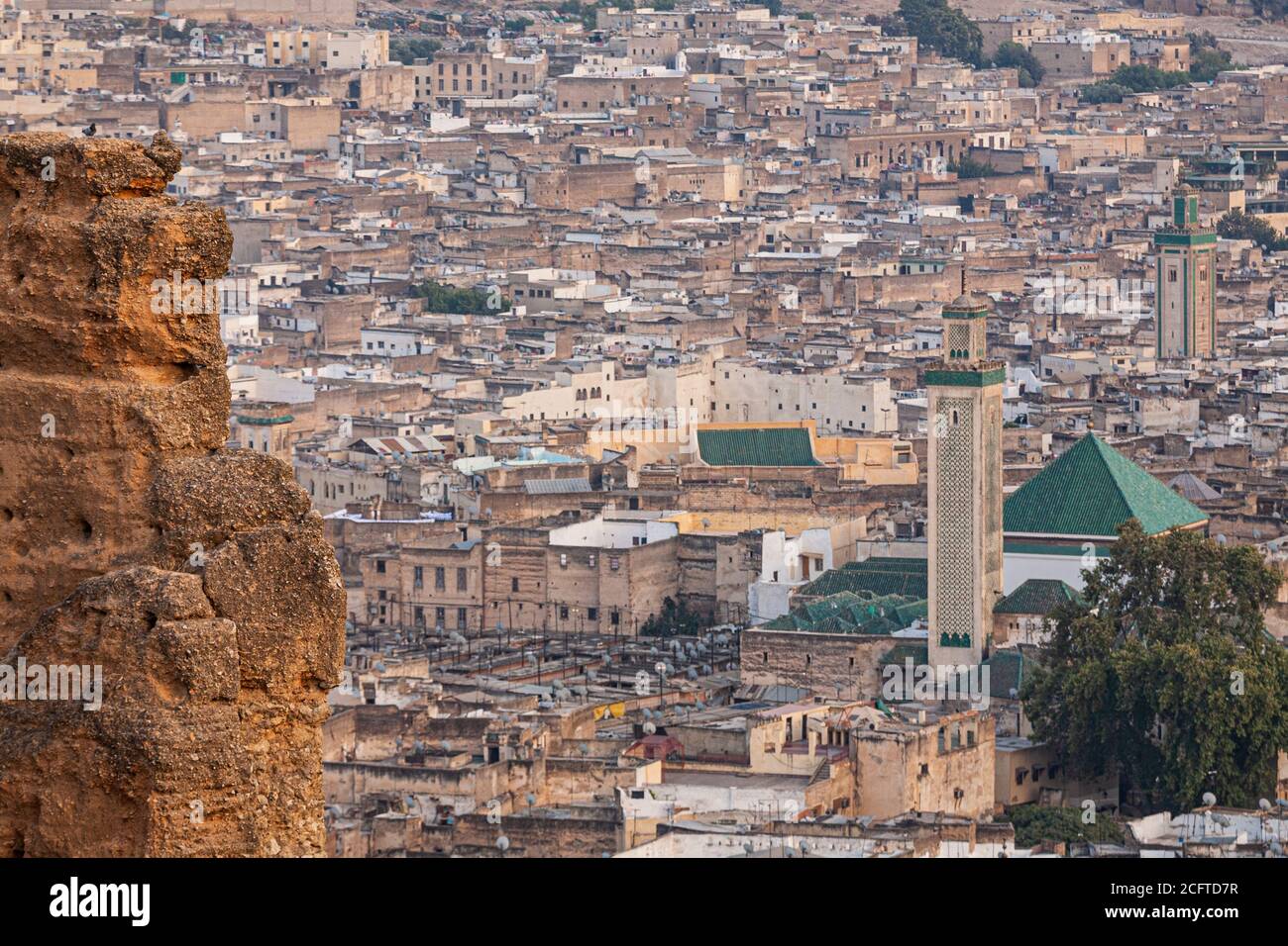 View over the city of Fez, Morocco Stock Photo - Alamy