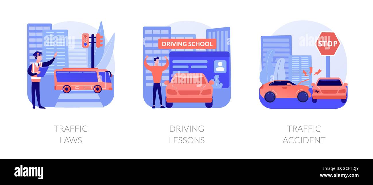 Driving license abstract concept vector illustrations Stock Vector ...