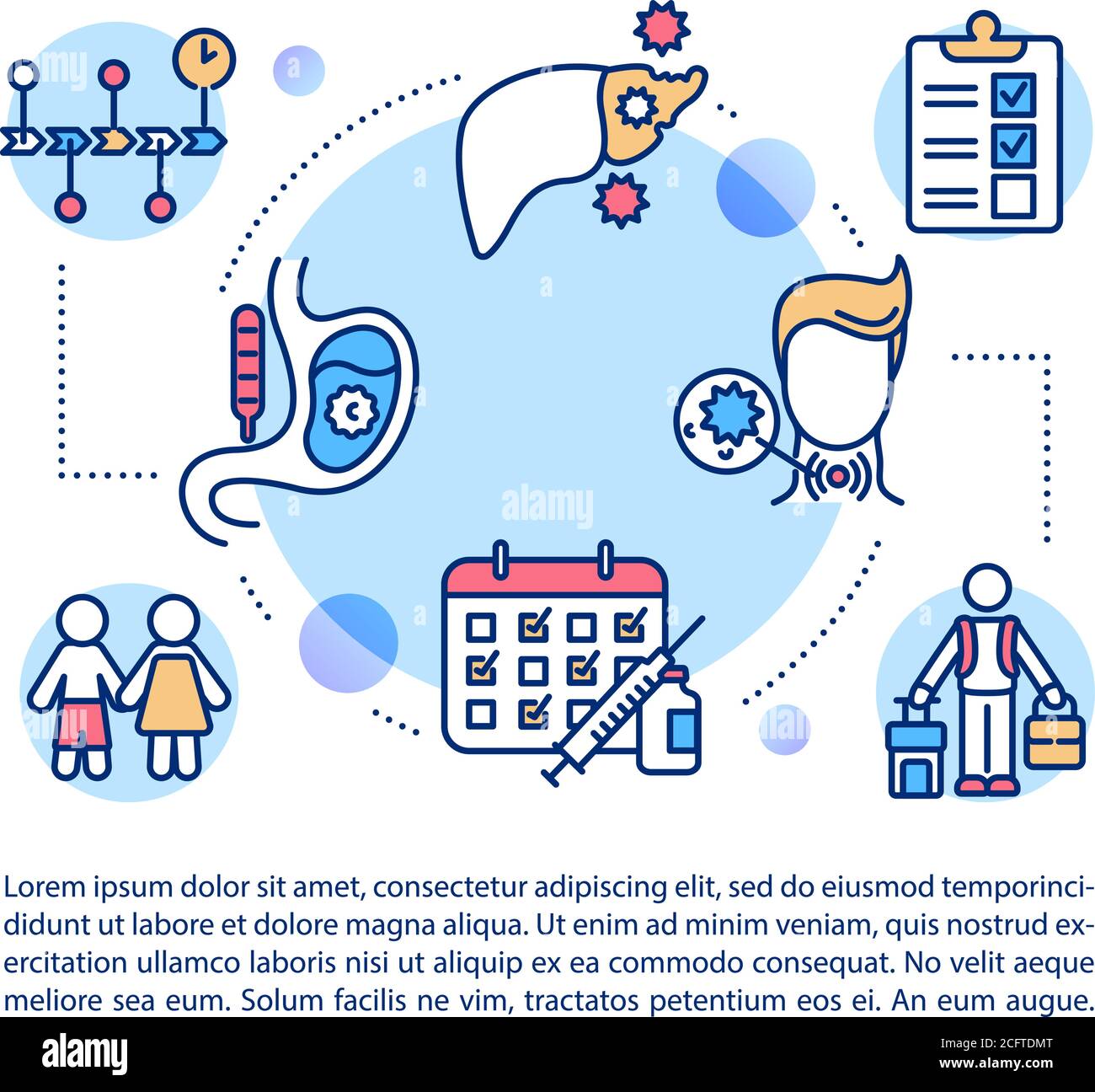 Chronic diseases concept icon with text Stock Vector Image & Art - Alamy