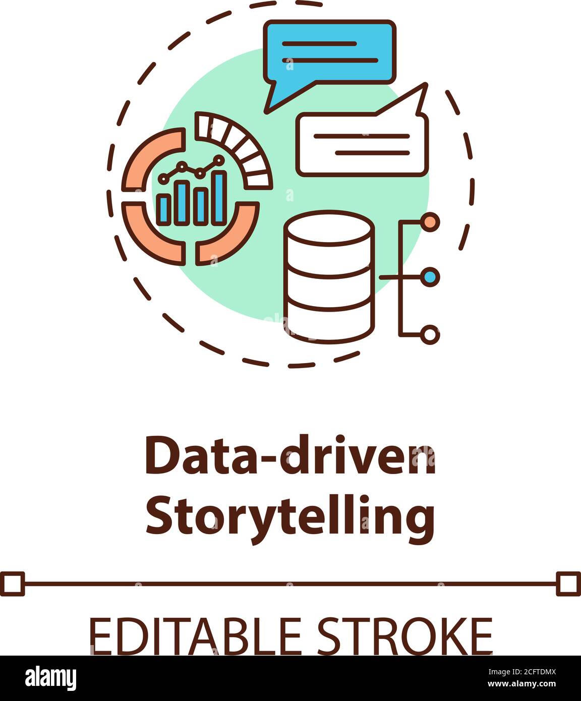 Data driven marketing concept Cut Out Stock Images & Pictures - Alamy