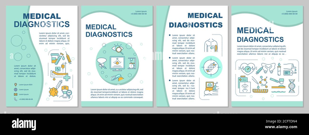 Medical diagnostics brochure template Stock Vector Image & Art - Alamy
