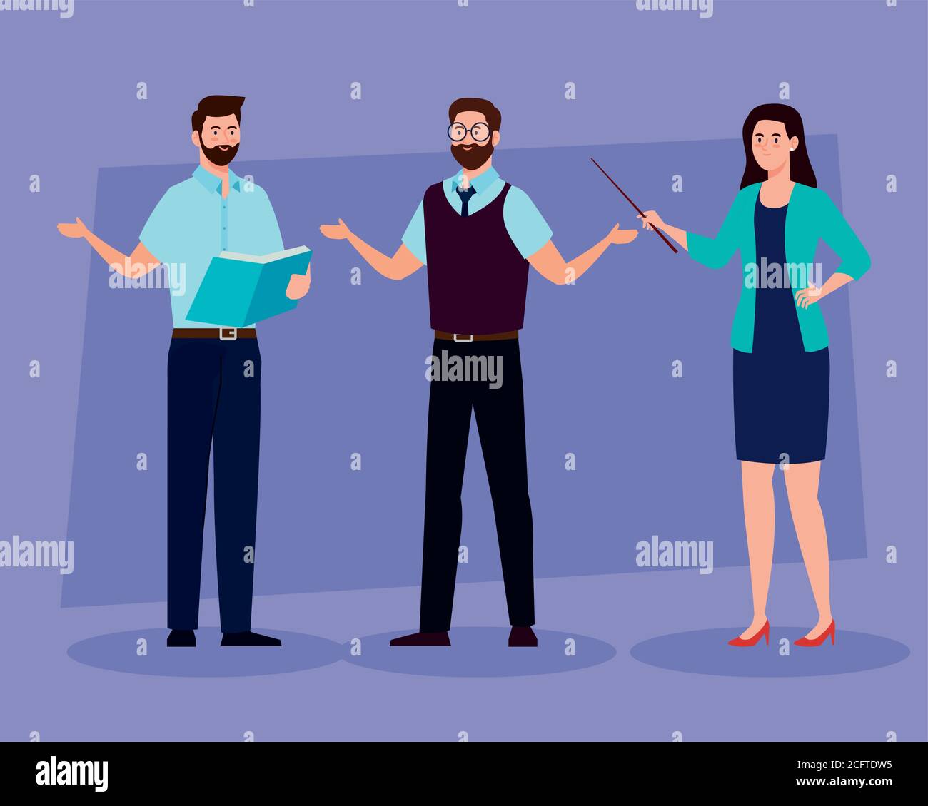 Group teachers meeting Stock Vector Images - Alamy