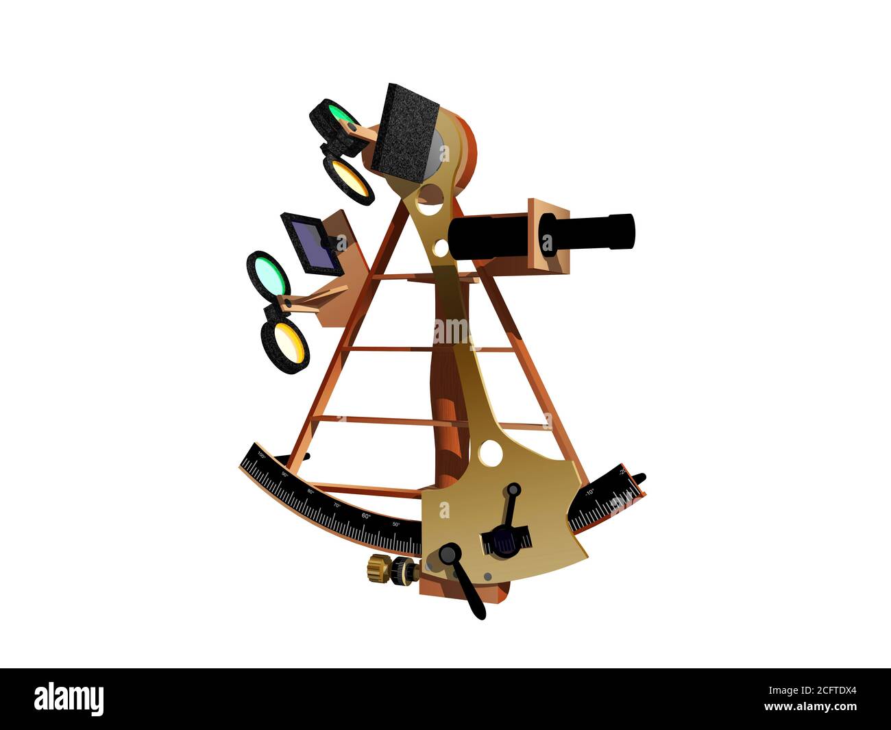 Sextant Cut Out Stock Images & Pictures - Alamy