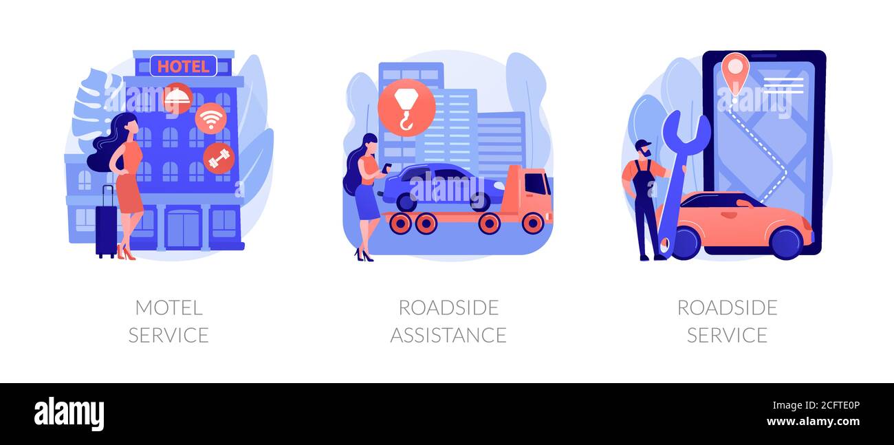 Roadside business abstract concept vector illustrations Stock Vector Image & Art - Alamy