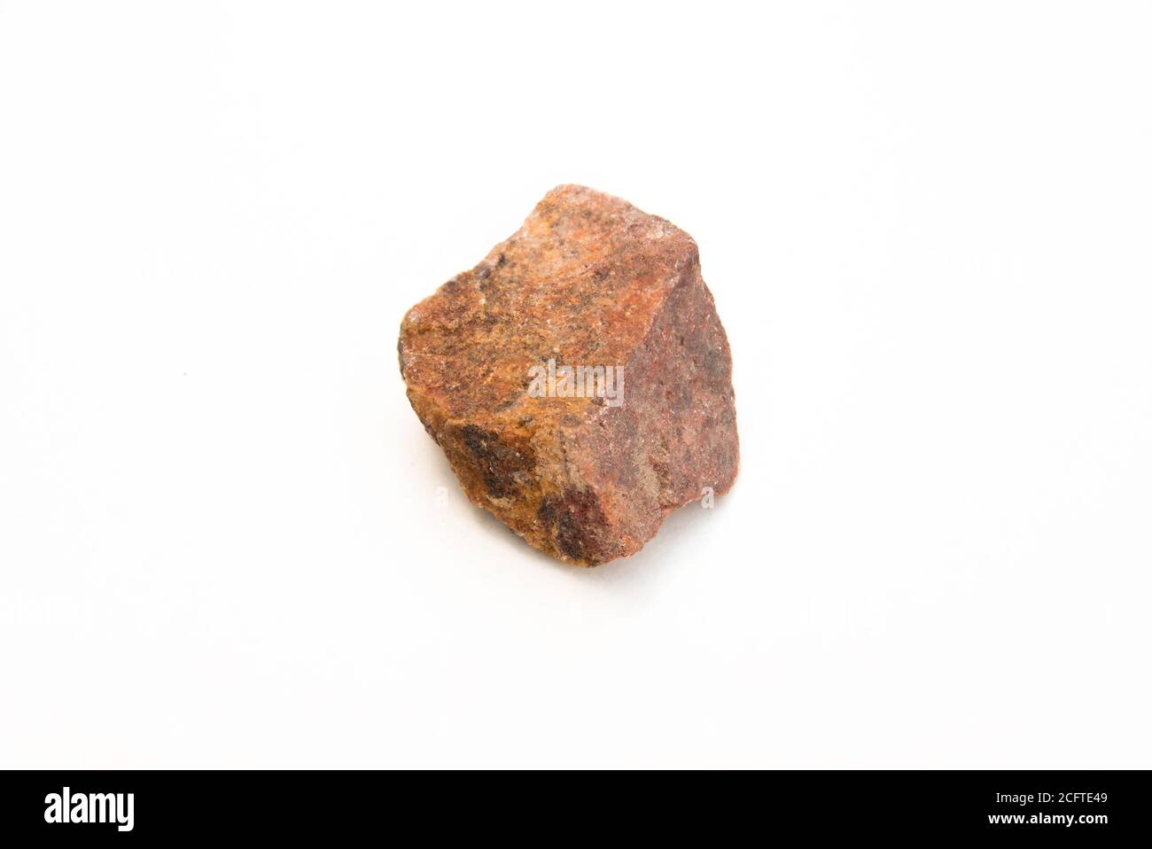 detail of limonite isolated over white background Stock Photo - Alamy