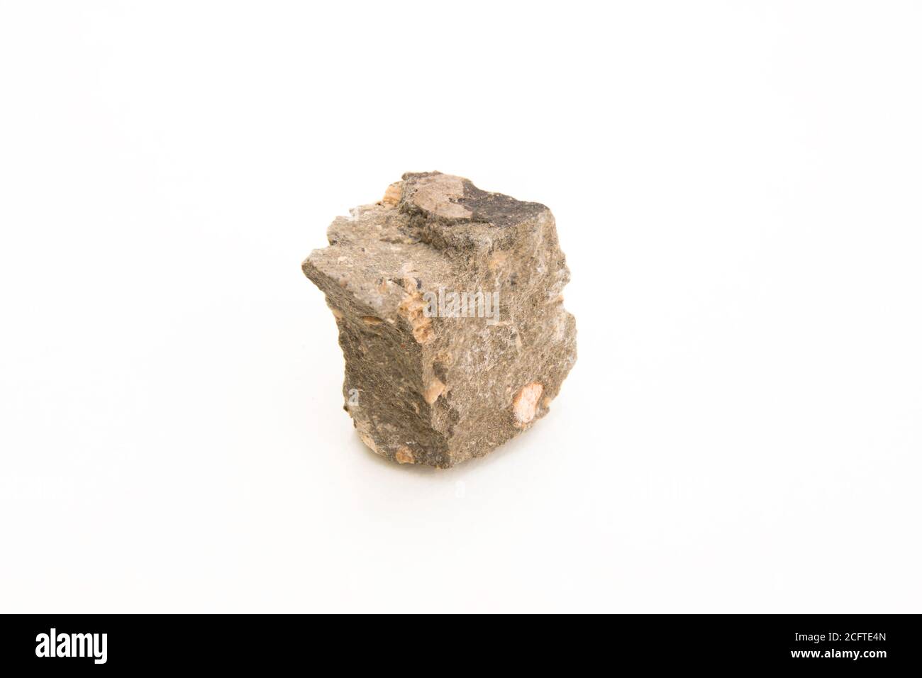 detail of andesite isolated over white background Stock Photo - Alamy