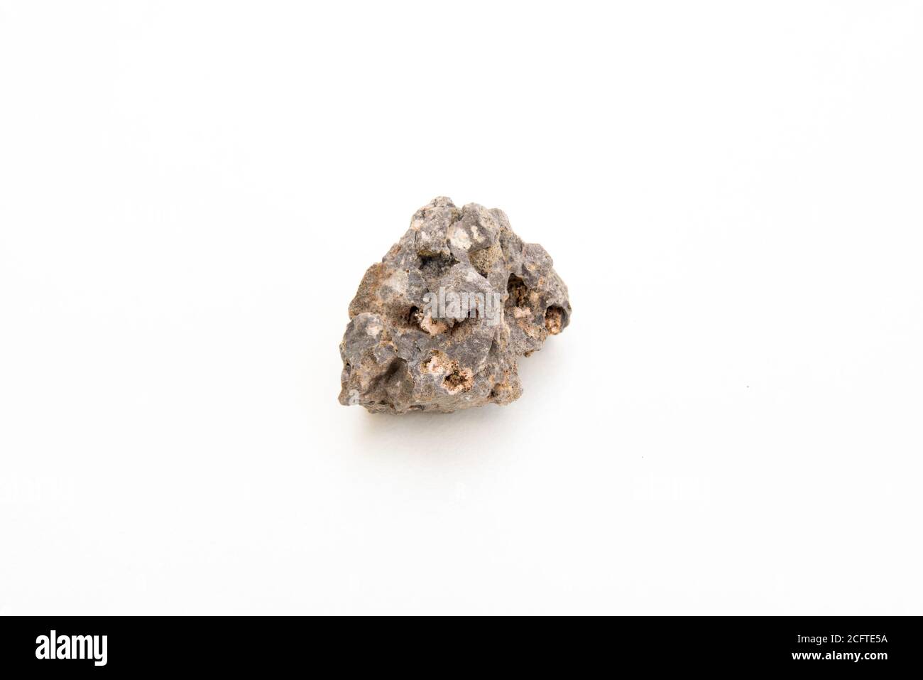 detail of basalt isolated over white background Stock Photo - Alamy