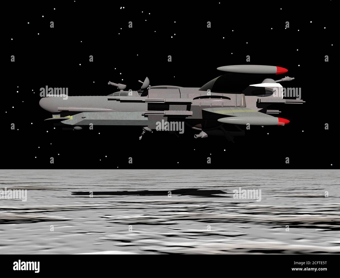 space ship in space Stock Photo - Alamy