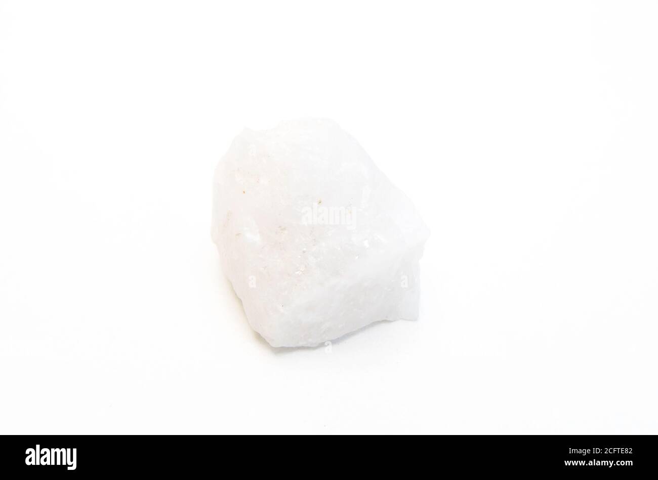 detail of quartz isolated over white background Stock Photo - Alamy