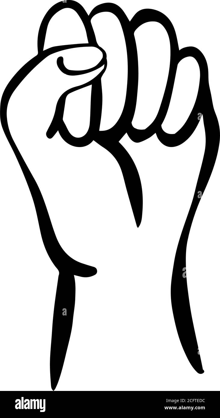 Raised outstretched Stock Vector Images - Alamy
