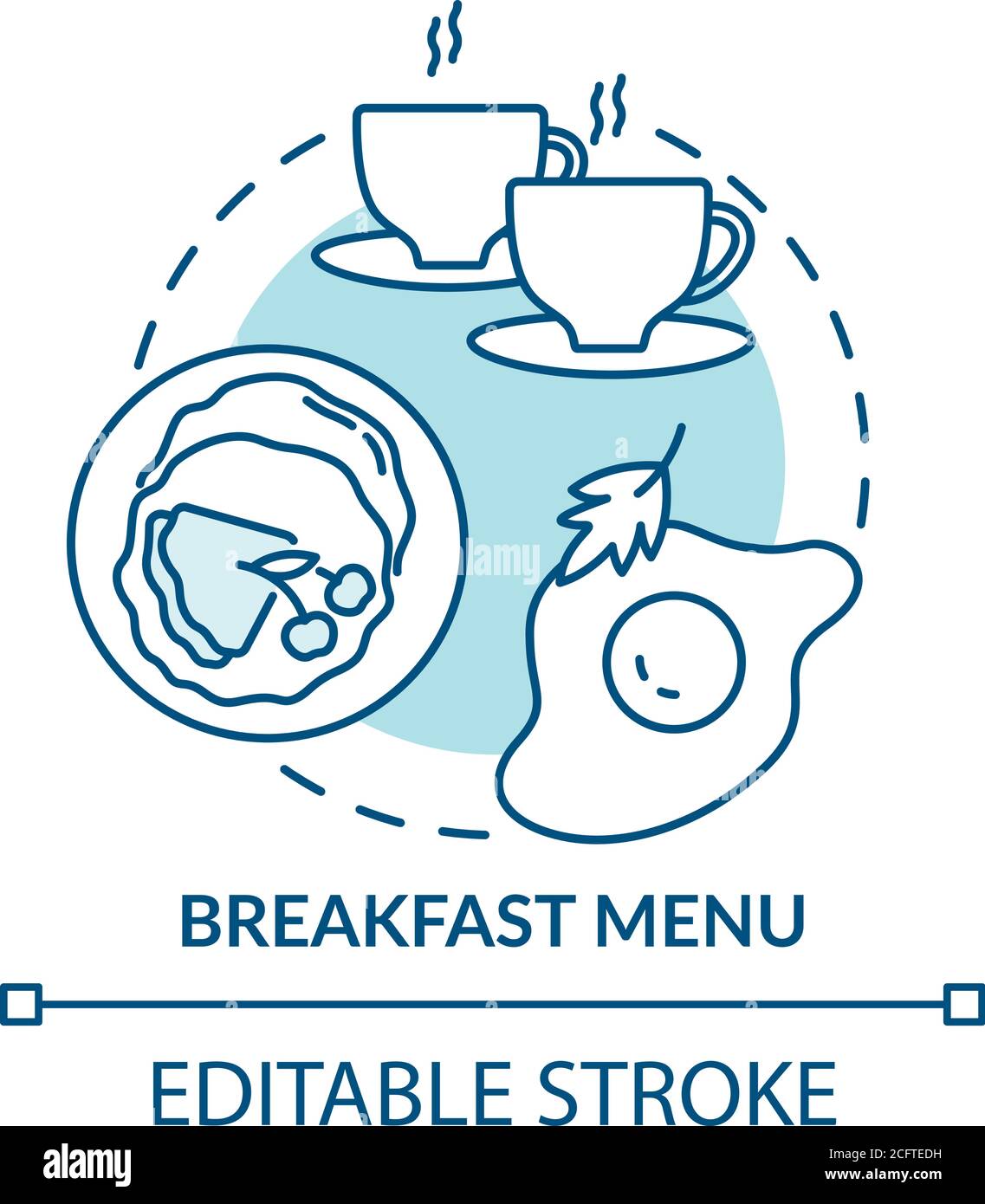 Breakfast concept croissant tea Cut Out Stock Images & Pictures - Alamy