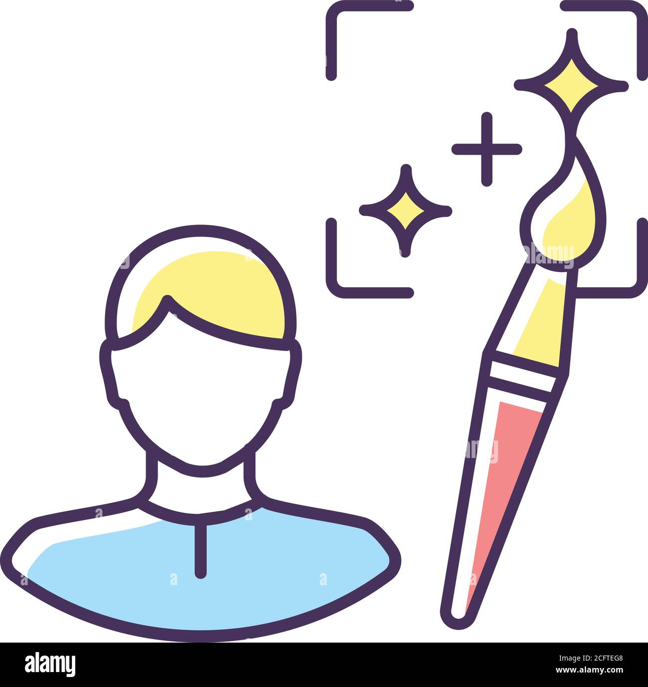 Art director RGB color icon Stock Vector Image & Art - Alamy