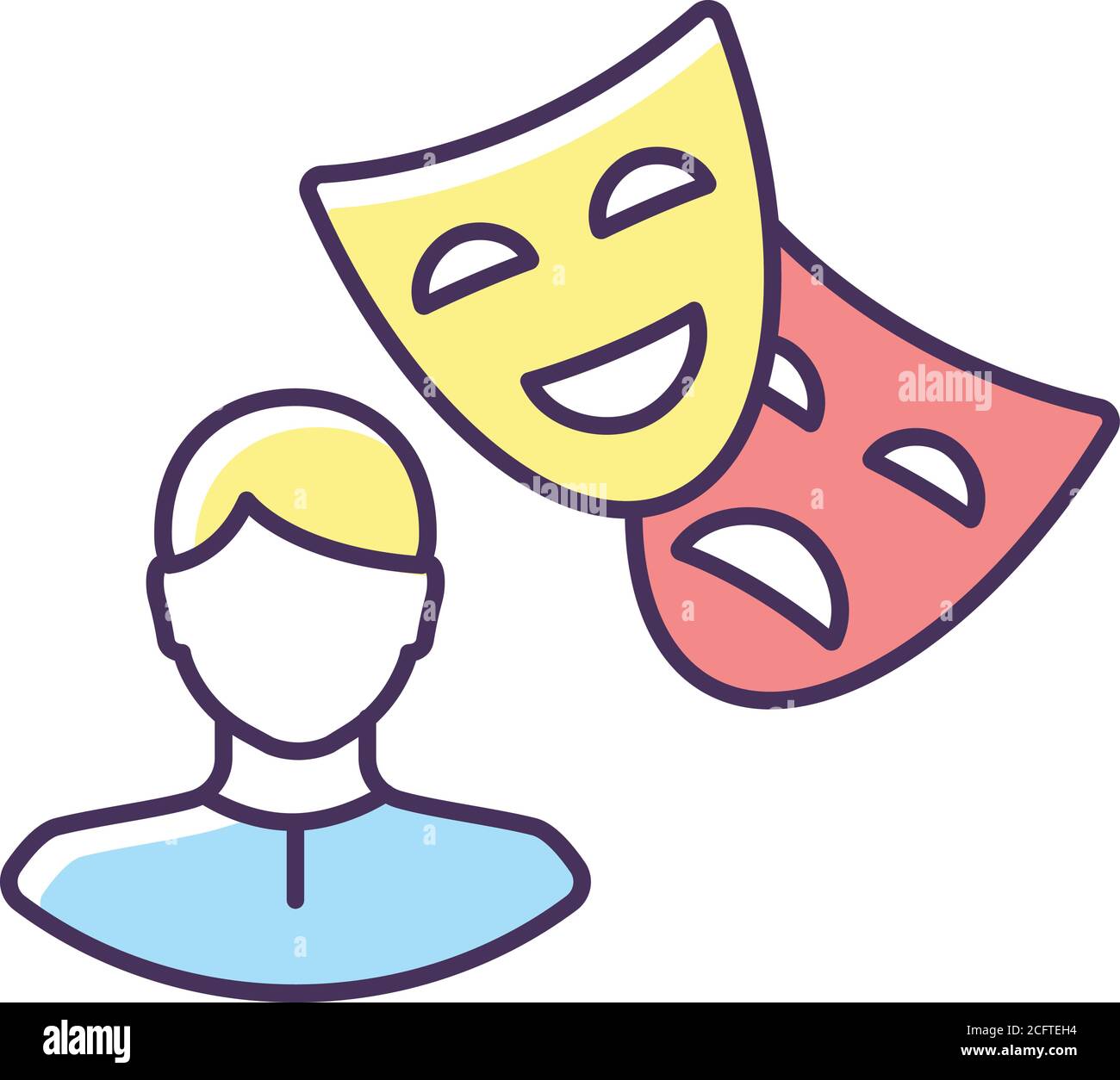 Actor RGB color icon Stock Vector Image & Art - Alamy