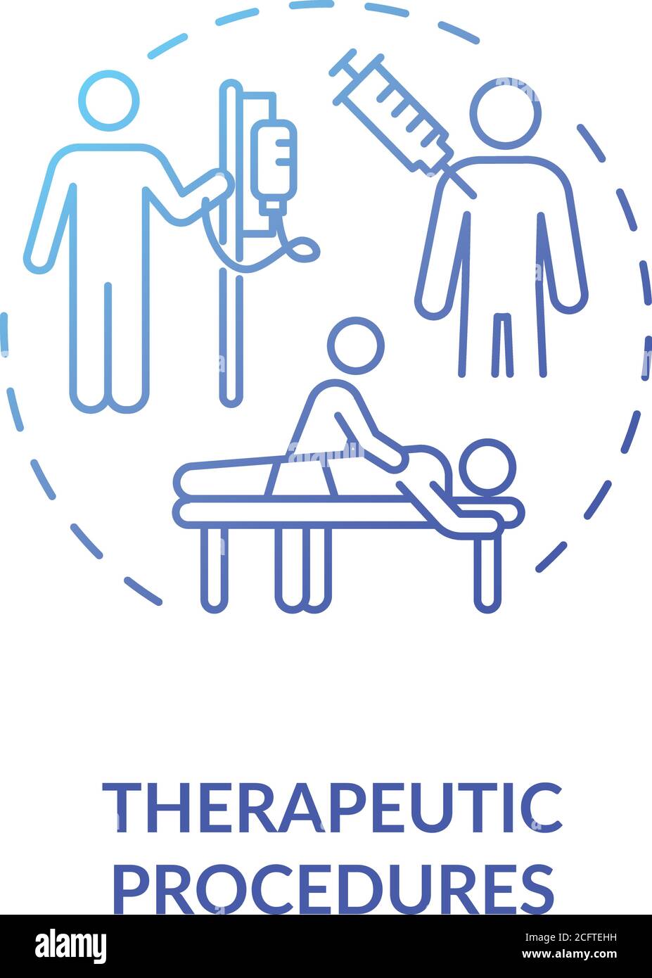 Therapeutic procedures concept icon Stock Vector Image & Art - Alamy