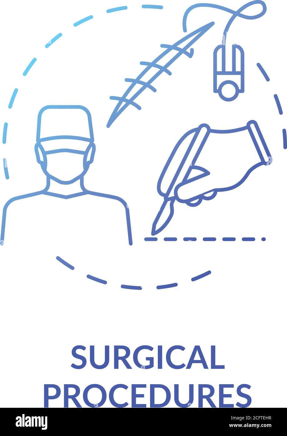 Surgical procedures concept icon Stock Vector Image & Art - Alamy
